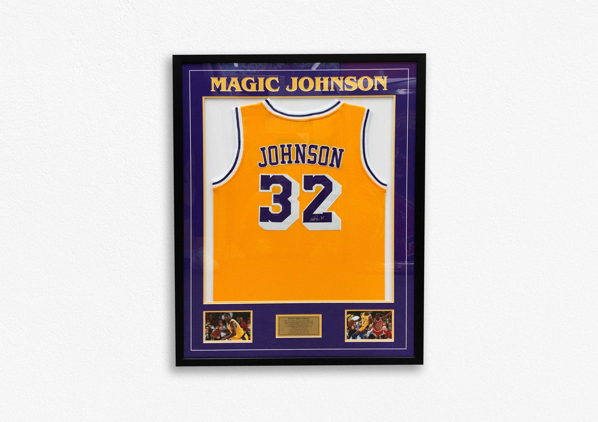 Magic Johnson Hand Signed Jersey - Framed | Superstars