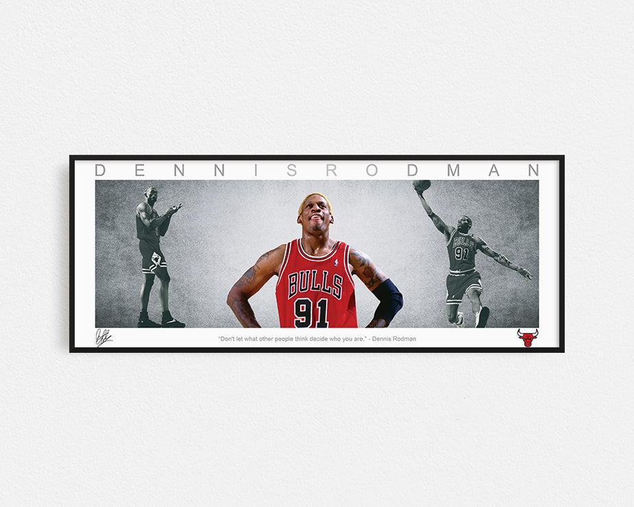 Dennis Rodman Panoramic Collage Print | Superstars Collection