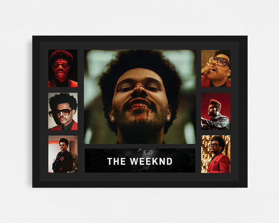 The Weeknd 'after Hours' Collage Tribute Framed